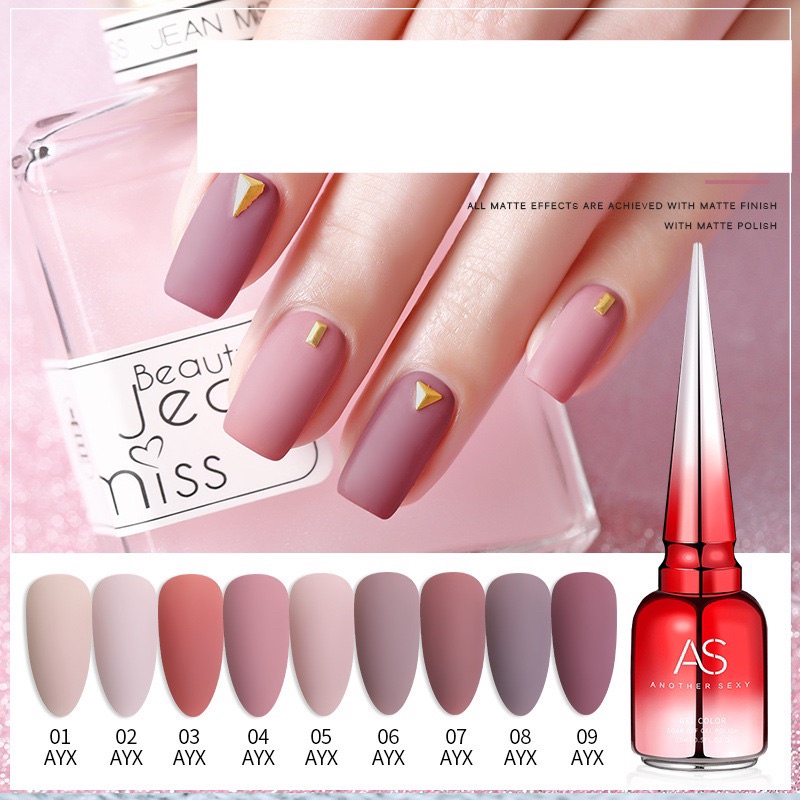 AS rose pink gel polish nail gel 15ml red bottle ayx | Shopee Philippines