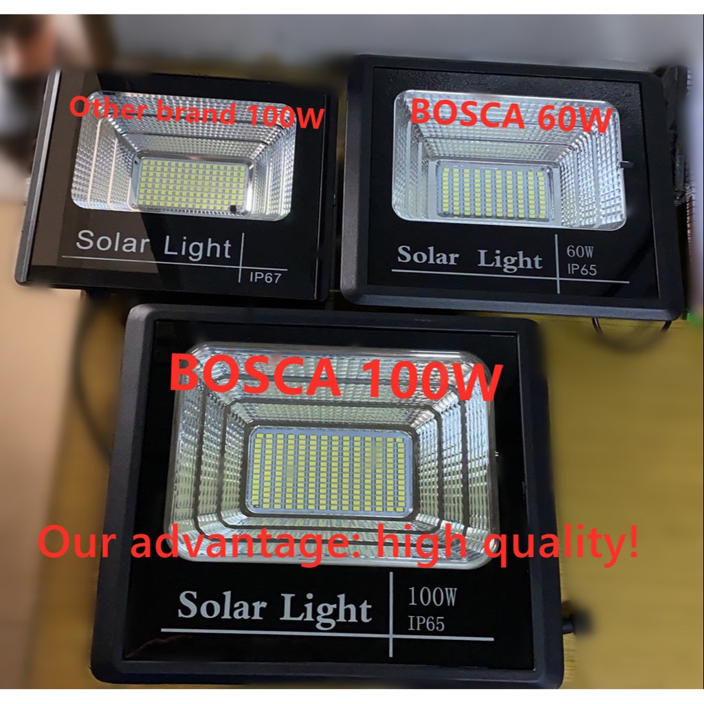 SOLAR LIGHT BOSCA 5 YEAR WARRANTY 100W 200W 300W Solar Led Outdoor ...