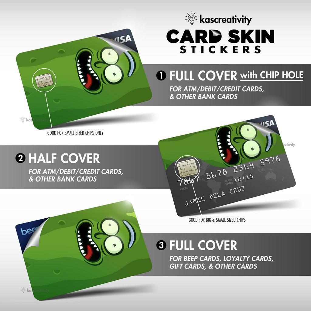 FANDOM FACES Card Skin Stickers (for ATM, Credit Debit, Beep Cards ...