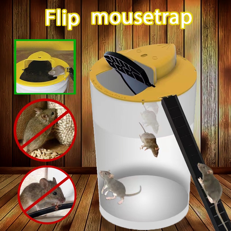 【Rapid delivery】Flip Cover Mousetrap Reusable Slide Cover Mousetrap ...