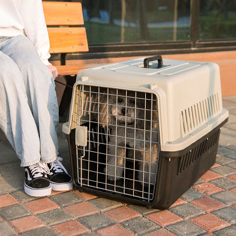 Pet carrier travel cage dog cat crates airline approved Dog cage ...
