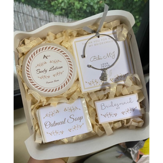 Personalized Curated Bridesmaid/Ninang Gift Box for Giveaways | Shopee ...