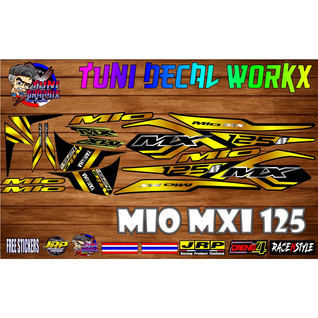 Mio Mxi 125 Stock Decals (11 COLORS) | Shopee Philippines