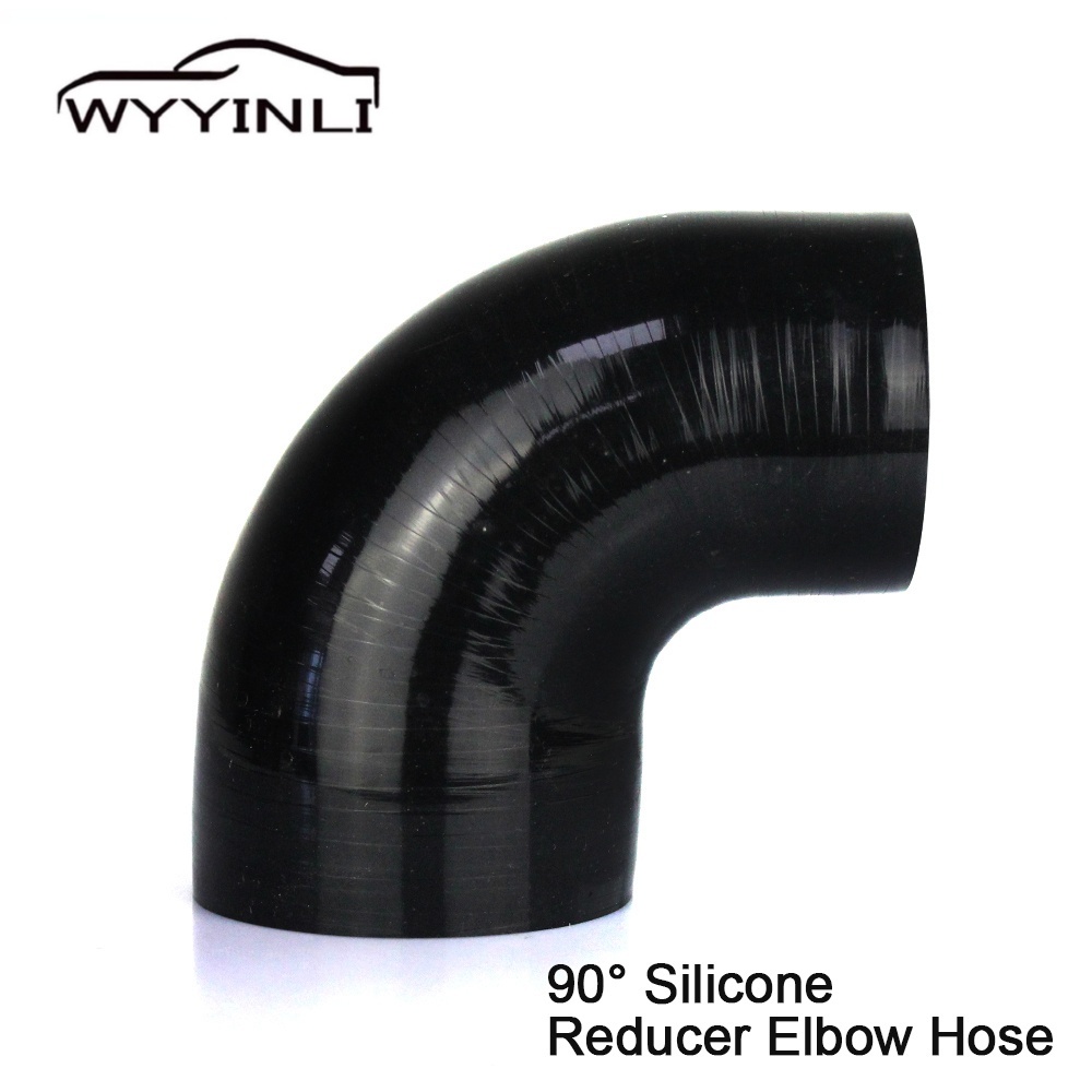 90 Degrees Reducer Silicone Elbow Hose 38 51 57 70 89 89MM Rubber ...