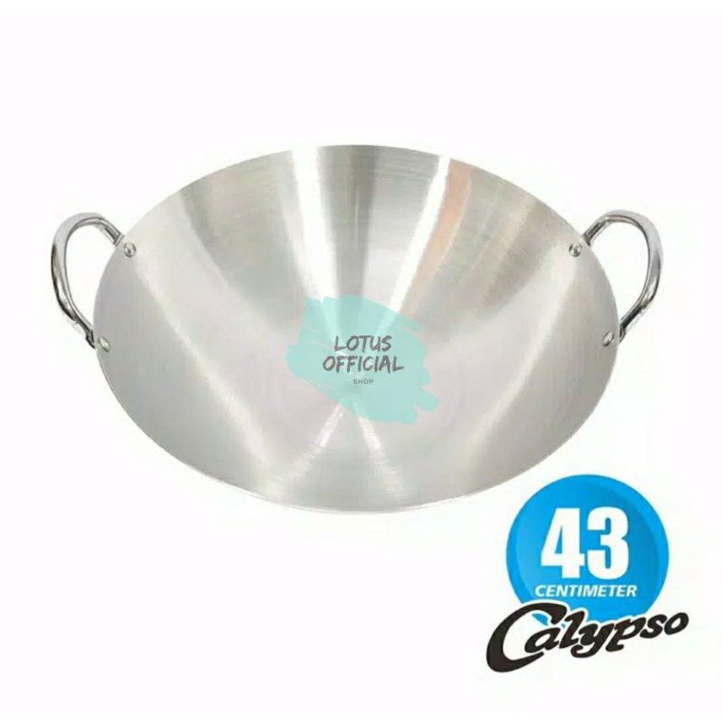 Calypso Crock Pot 43 cm Stainless Steel Frying Pan Size 43cm | Shopee ...