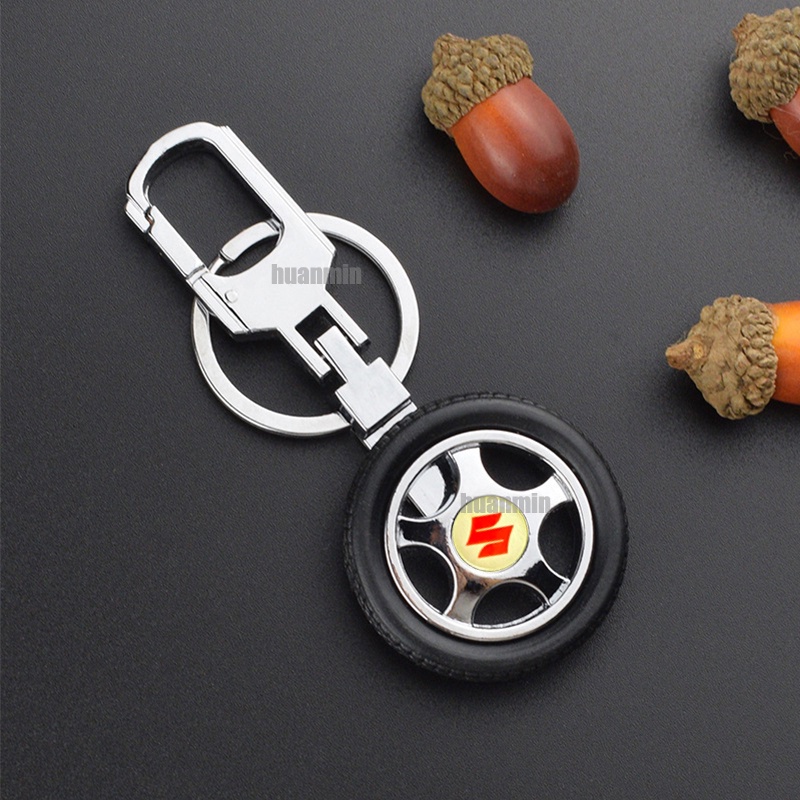 Car Keychain Wheel for Key Ring Holder Auto Aluminum Wheels Rim Model ...
