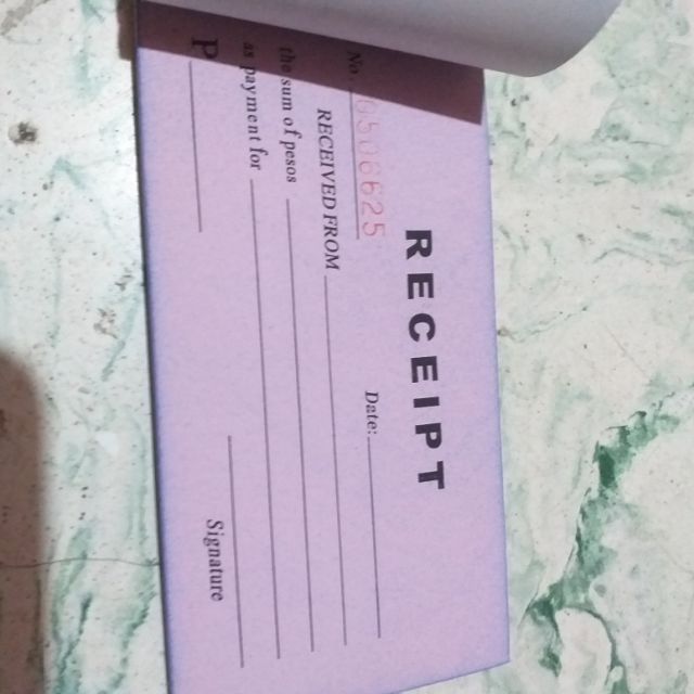 Official Receipt with built in carbon duplicate | Shopee Philippines