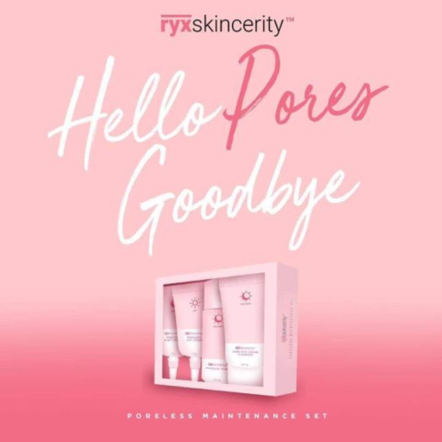 NEW RYX SKINCERITY PORELESS MAINTENANCE SET (NEW PACKAGING) | Shopee ...