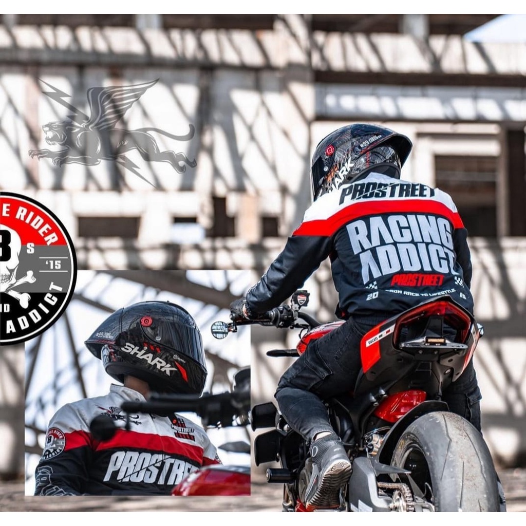 New Prostreet Addict Racing Jacket Biker Jacket Thick Lotto Material ...