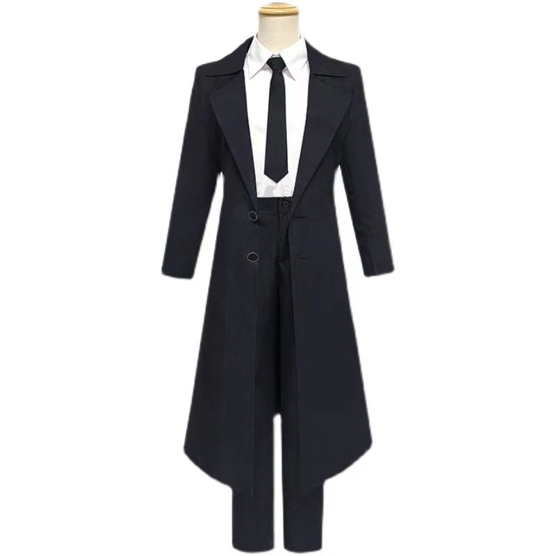 Makima Clothing Anime Chainsaw Man Cosplay Hsiu Brand Full Outfit Black ...