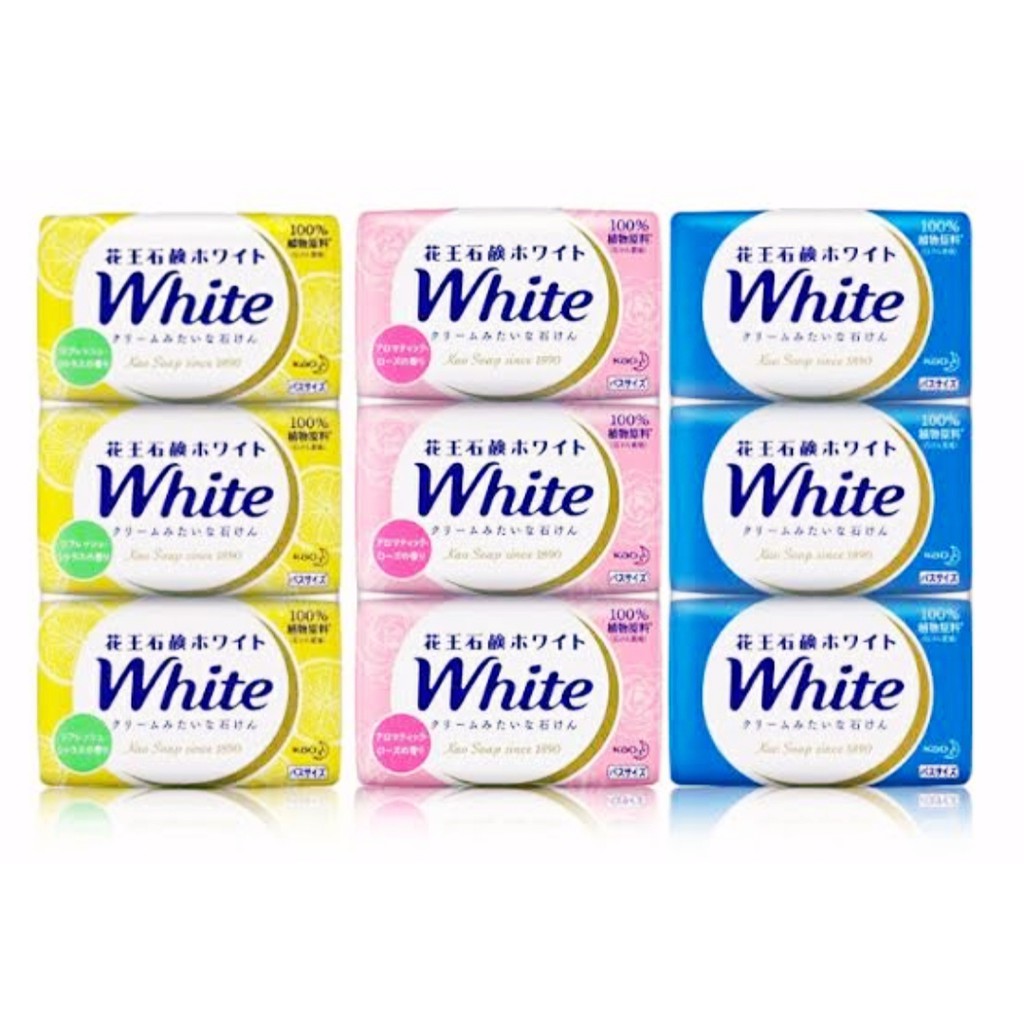 KAO White Soap Japan 130g / pc. | Shopee Philippines