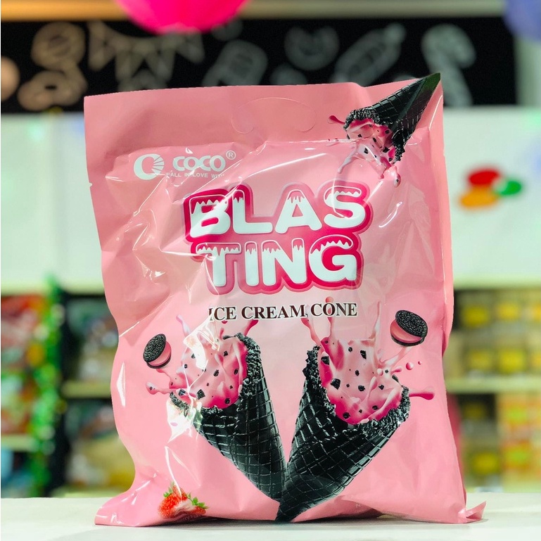 Coco Blas Ting Ice Cream Cone Chocolate / Strawberry | Shopee Philippines