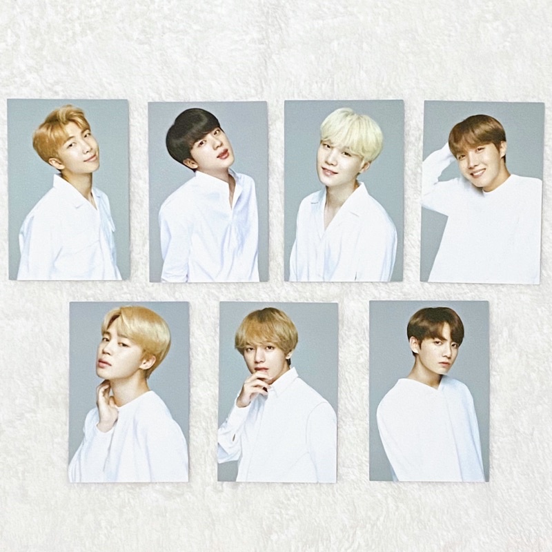[ON HAND] OFFICIAL VT X BTS SIGNED Photocard (white) | Shopee Philippines