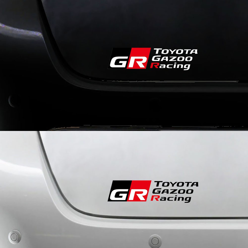 GR Toyota Gazoo Racing Vinyl Cutting Car Sticker 20 x 5 cm | Shopee ...
