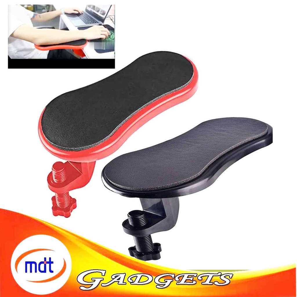 Desk Attachable Computer Table Arm Support Mouse Pads Arm Wrist Rests ...