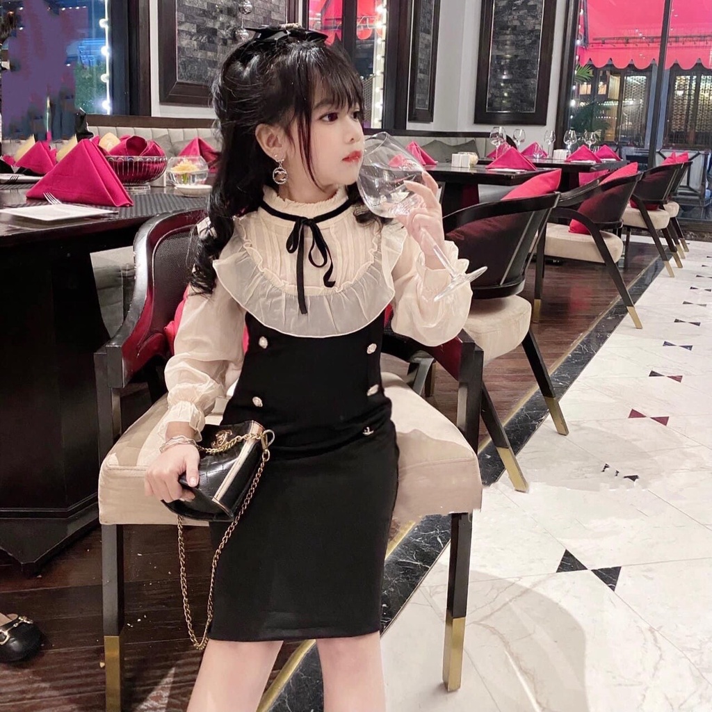 Baby Girl Dress Umi ElasticCNY with Chiffon Sleeves 10kg to 22kg Cream ...