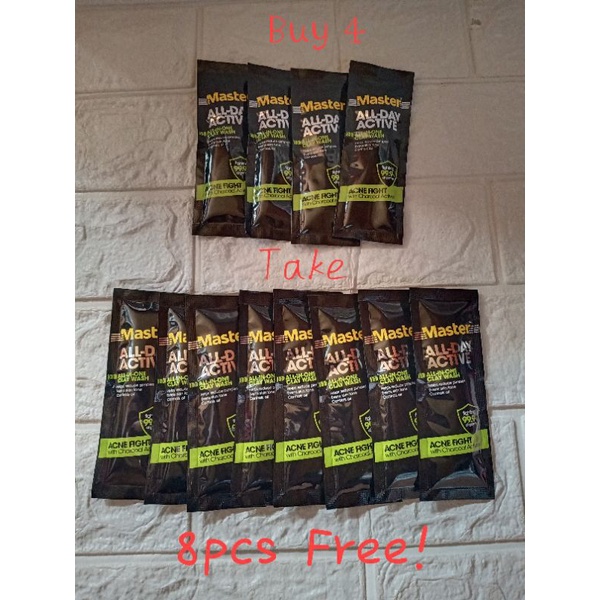 Sale! Buy 4 Take 8 Free! Master ALL-IN-ONE CLAY WASH Acne Fight (10g ...