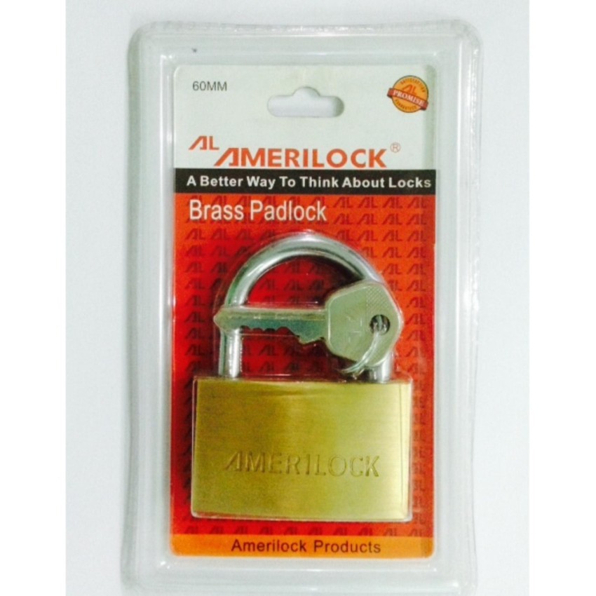 Amerilock Brass Padlock 60mm | Shopee Philippines