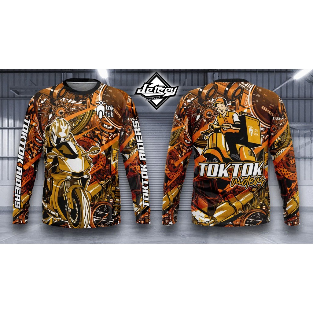 Jersey Corner TOKTOK Motorcycle Riders Full Sublimation Long Sleeves ...