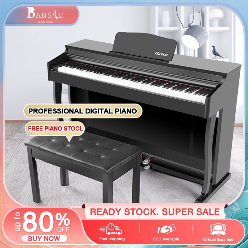 Bansid Music 88-Key Piano Fully Weighted Hammer Action Digital Piano ...