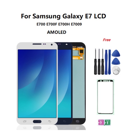 AMOLED For Samsung E7 E700 E700F LCD Display with Touch Screen Glass Panel Monitor Assembly ...