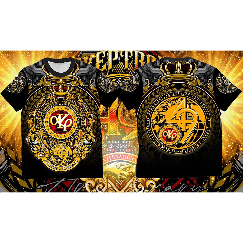 49th Anniversary AKP Frat Shirt Good Quality Fully Sublimated 3D T ...