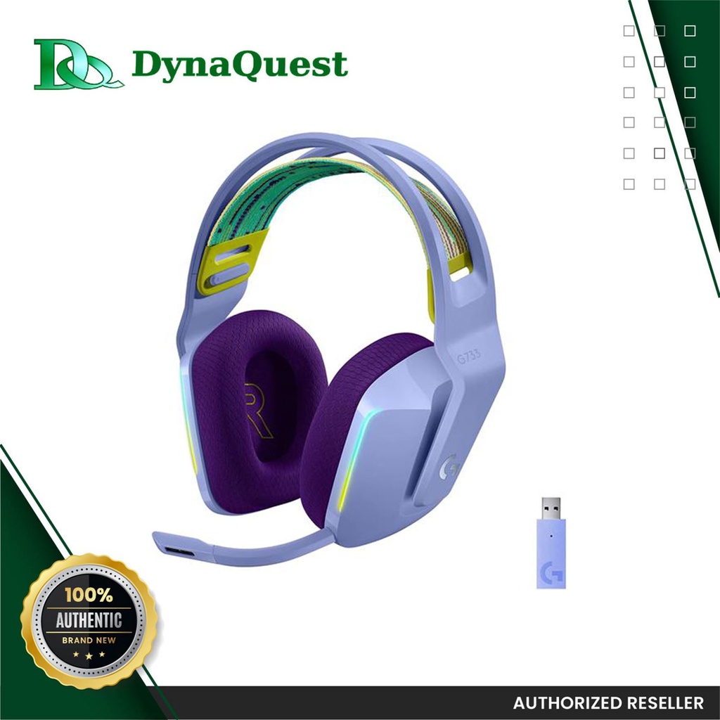 Logitech G733 Lightspeed Lilac Wireles Gaming Headset | Shopee Philippines