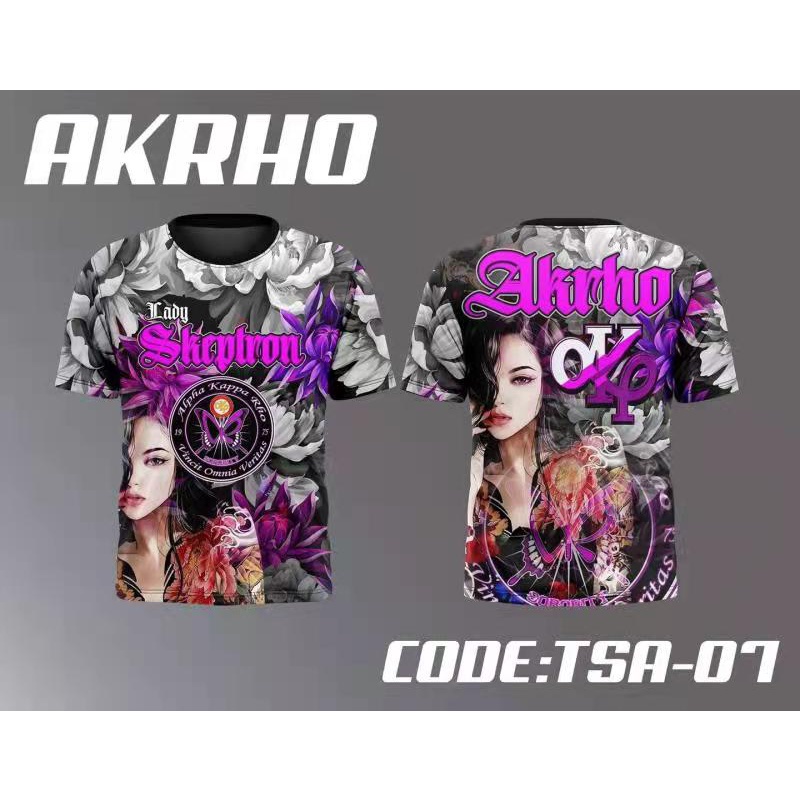 Akrho Frat Shirt Akp Alpha Kappa Rho Full Sublimation Drifit Tshirt T ...