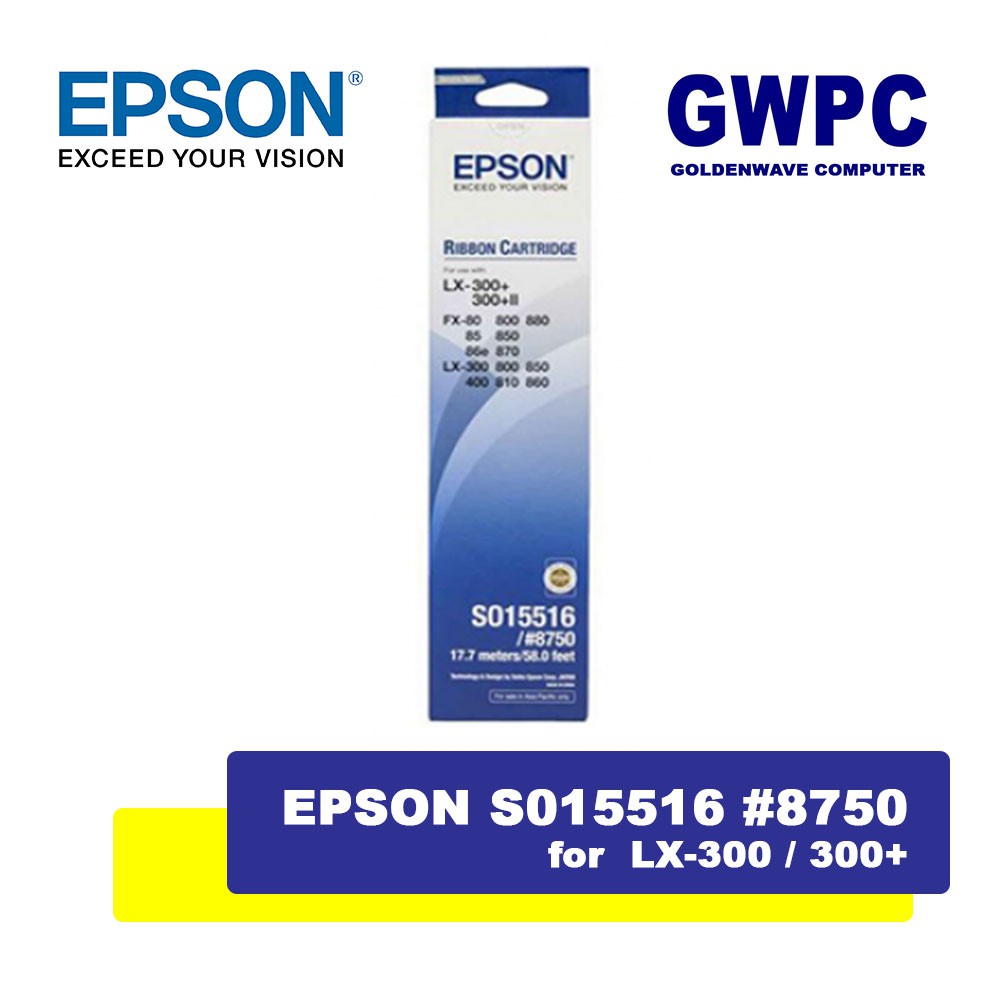 Epson S015516 #8750 Black Ribbon Cartridge Original | Shopee Philippines