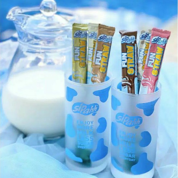 Sipahh Fun Straw pack 1's / unique Sipah flavored milk Straw | Shopee ...