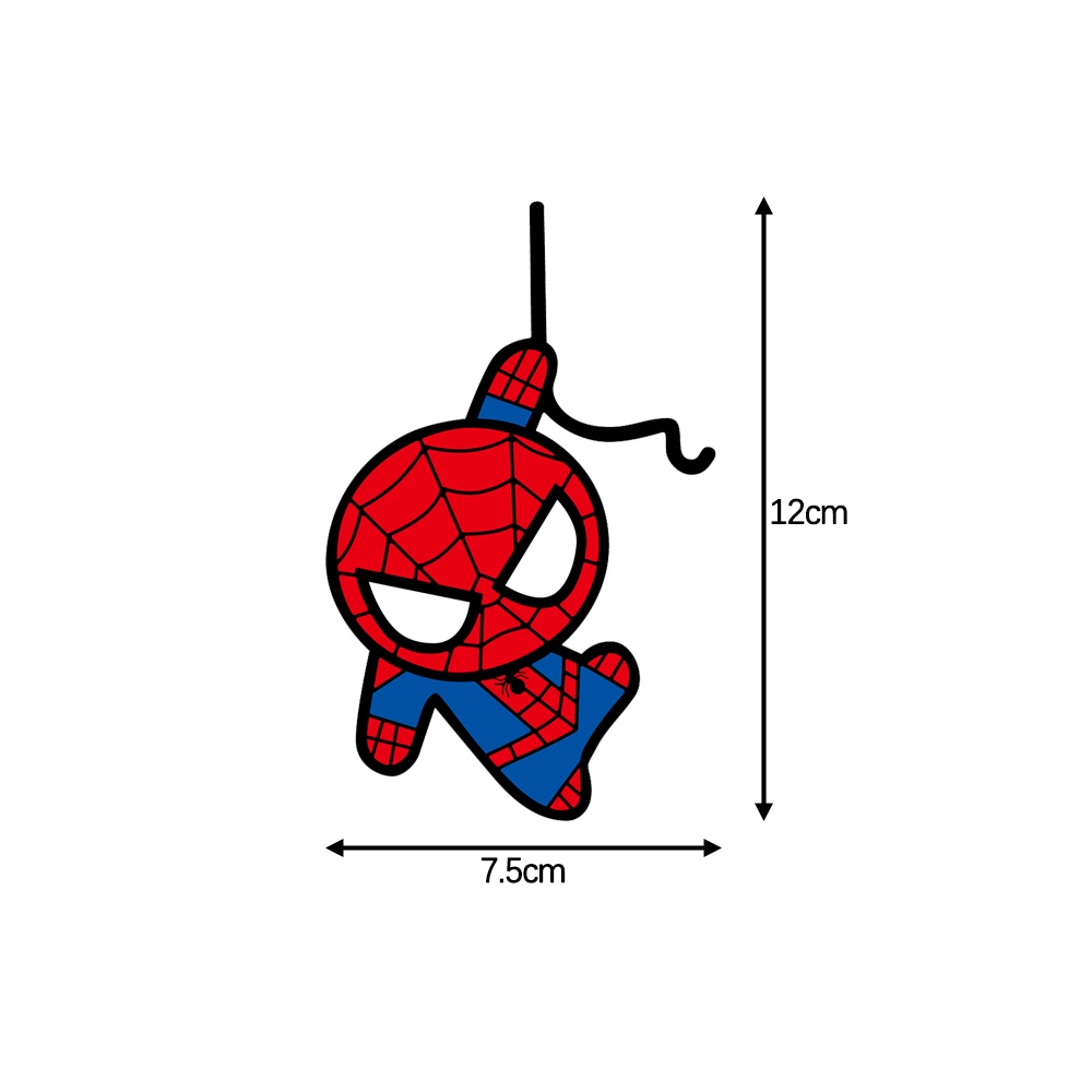 Spiderman Reflective Sticker Car Motorcycle Helmet Cartoon Funny Marvel ...