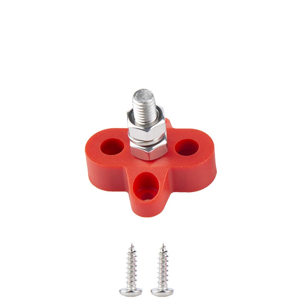 1PC 5/16" Terminal Block Studs M8 48V Junction Block Bus Bar Insulated Dual Heavy Duty Power ...