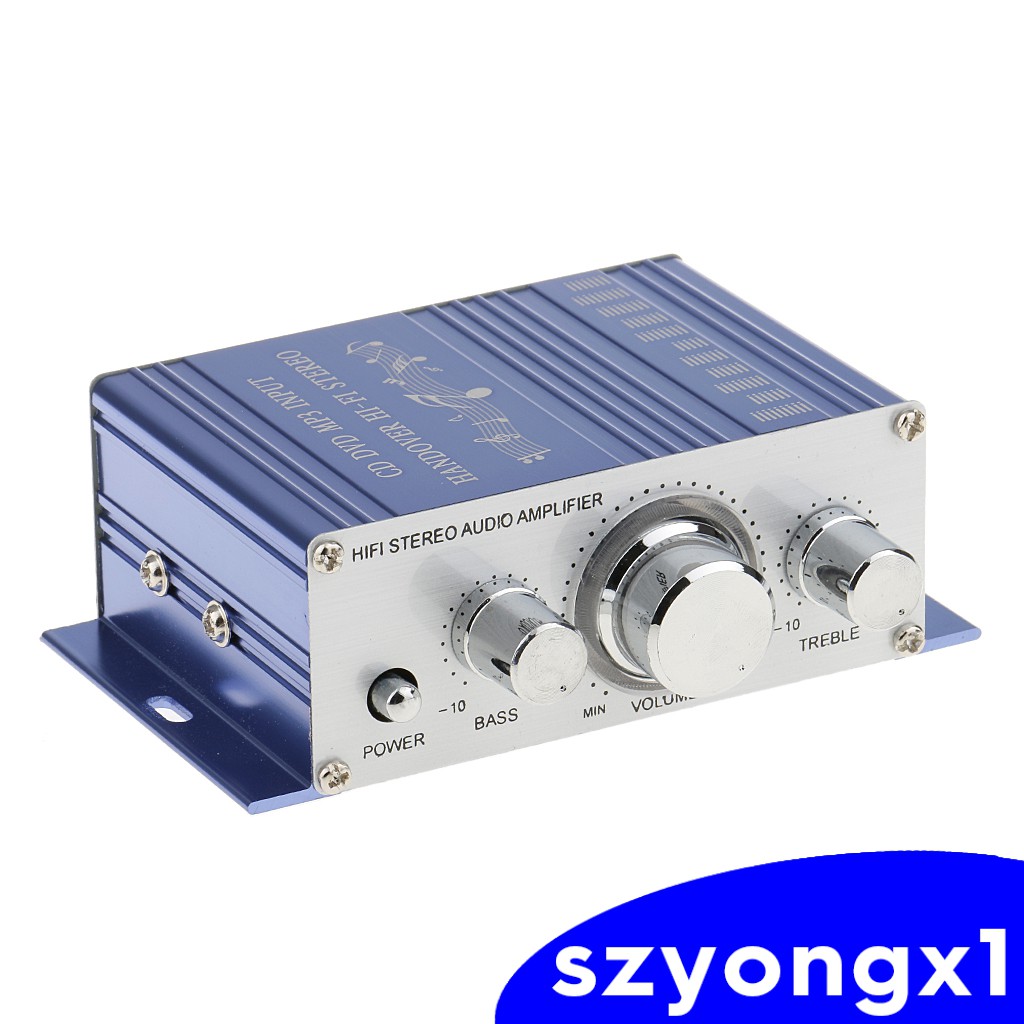 12V Stereo Audio Amplifier Speaker MP3 Input Car Home Kentige hy200112v ...
