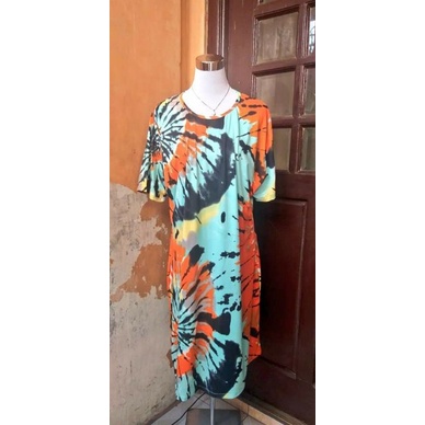 Tie Dye Daster Pambahay Plus Size with Sleeve | Shopee Philippines