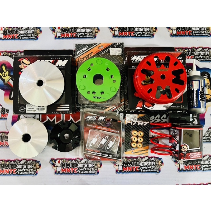 CVT SET MIO/SPORTY/SOULTY PULLEY SET/FLYBALL/CENTER SPRING1200rpm ...