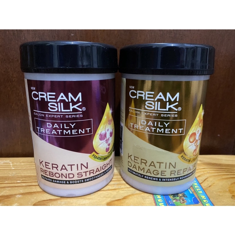 CREAMSILK Treatment Keratin Damage Repair/Rebond Straight 650ml ...