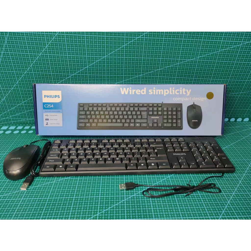 Philips Keyboard and Mouse Combo / Bundle Original C254 Quality ...