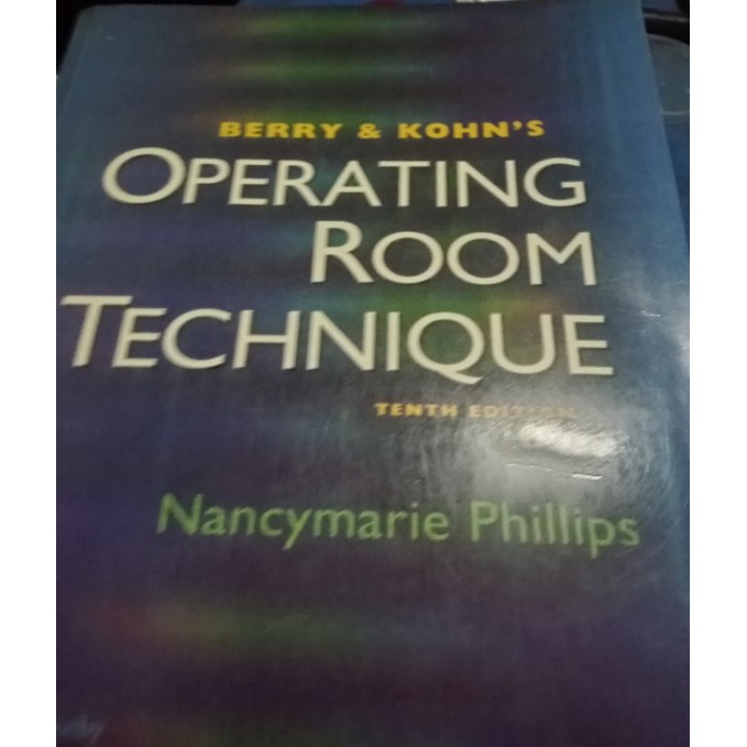 OPERATING ROOM TECHNIQUE 10 ed.(used book) | Shopee Philippines