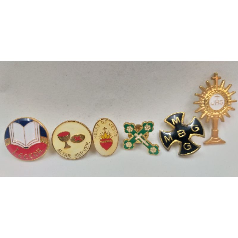 Sacramental Pins/ Badges (Lector/Altar Server/ Cross/MBG/ Eucharistic ...