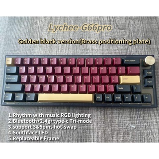 2023 New！Lychee G66/G66pro V2 barebone kit RGB hot swappable Mechanical ...