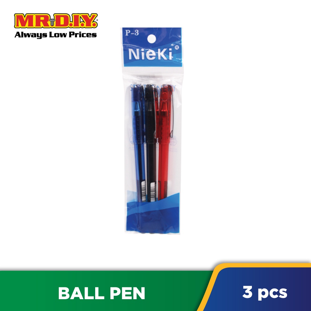 (MR.DIY) Nieki Gel Ink Pen 3 Color (3pcs) | Shopee Philippines