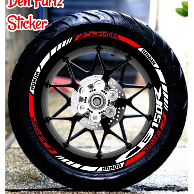 Motorcycle stickers cb stickers honda cb150r rim stickers, rim trim ...