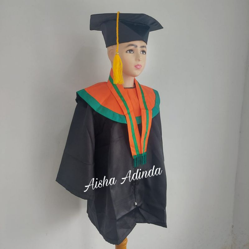 HIJAU Orange LIST OF GREEN PRESCHOOL CHILDREN'S GRADUATION TOGA DRESS ...