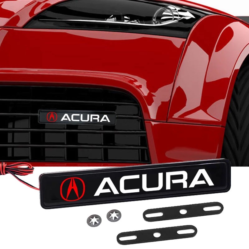 1Pc Acura Integra Car Front Grille Luminous Emblem Badge LED Decoration ...