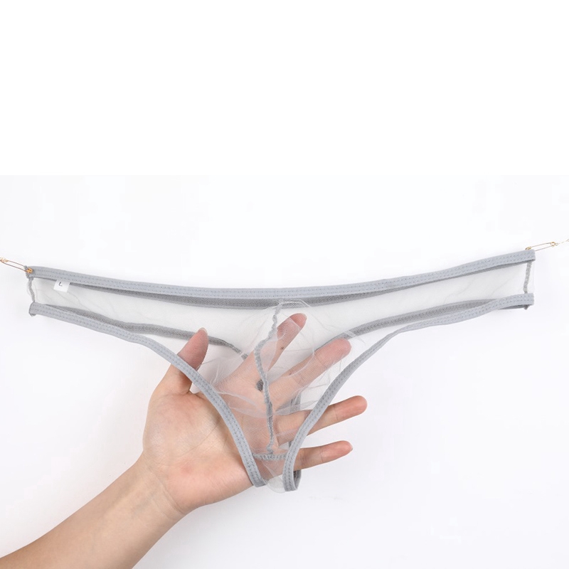 Sexy Men G-string Thongs Transparent Underwear Mesh Male Panties ...