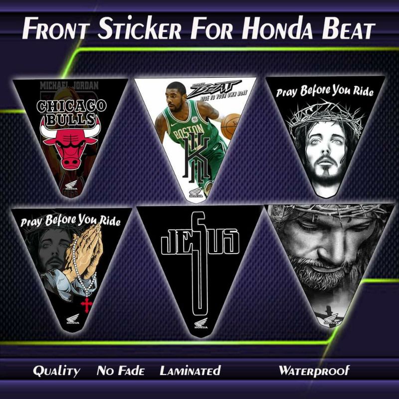 Front Sticker for honda beat v2 / stickers and decals for Honda beat ...