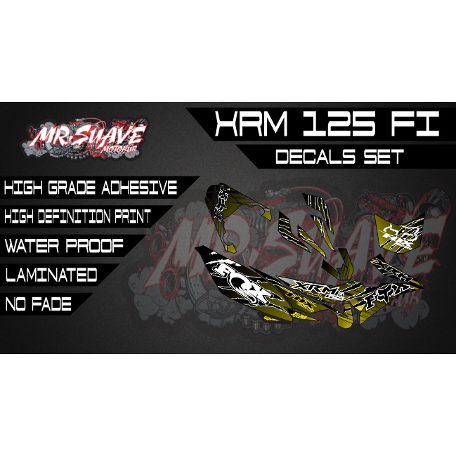 Honda XRM 125 FI Fx Decals Set | Shopee Philippines