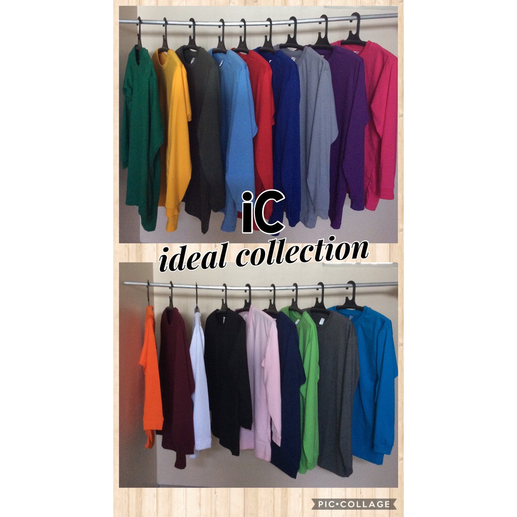Longsleeve iC t-shirt assorted color | Shopee Philippines