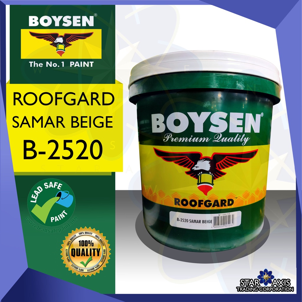 BOYSEN ROOFGARD SAMAR BEIGE B-2520 16L | Shopee Philippines
