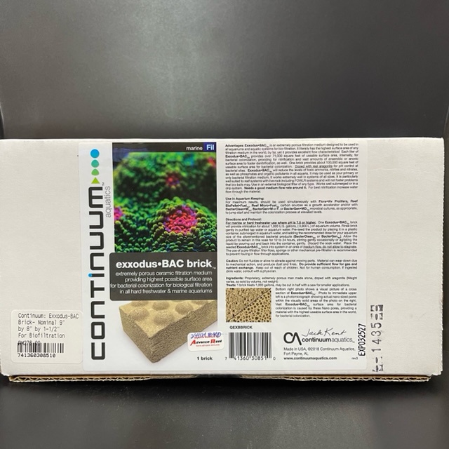 Continuum Aquatics Exodus.BAC brick ceramic filtration (1 brick ...